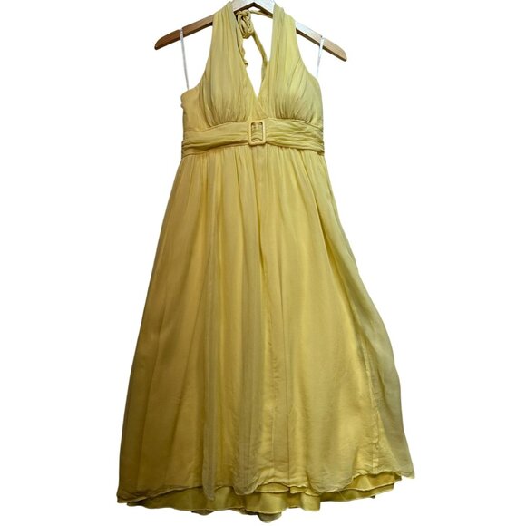 jonathan martin | Dresses | Jonathan Martin Womens Y2k Silk Halter ...